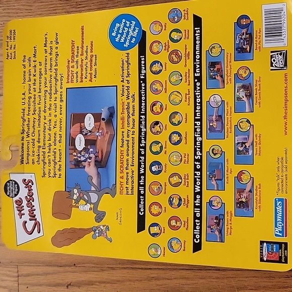 Playmates Toys | Toys | The Simpsons Unopened Figure Itchy And Scratchy ...